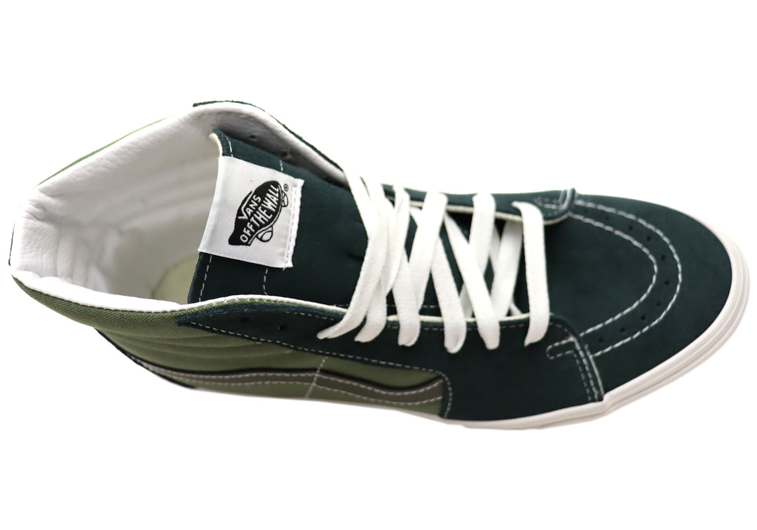 Vans Mens SK8 HI Tri Tone Green Hi Top Sneakers – Brand House Direct