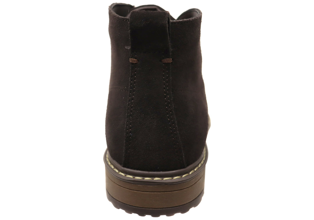 Natural Comfort Boris Mens Leather Suede Boots – Brand House Direct