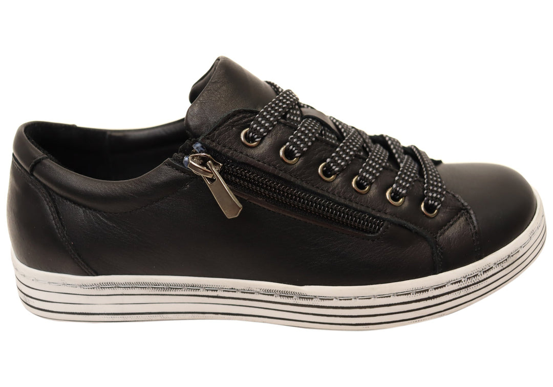 Cabello Comfort Unity Womens Leather Casual Shoes – Brand House Direct
