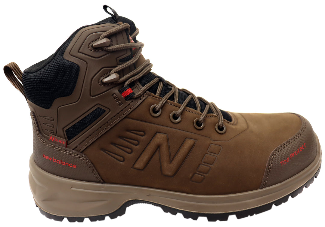 New Balance Calibre Mens Leather Composite Toe 2E Wide Work Boots ...