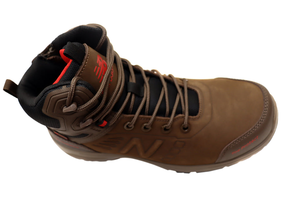 New Balance Calibre Mens Leather Composite Toe 2E Wide Work Boots ...