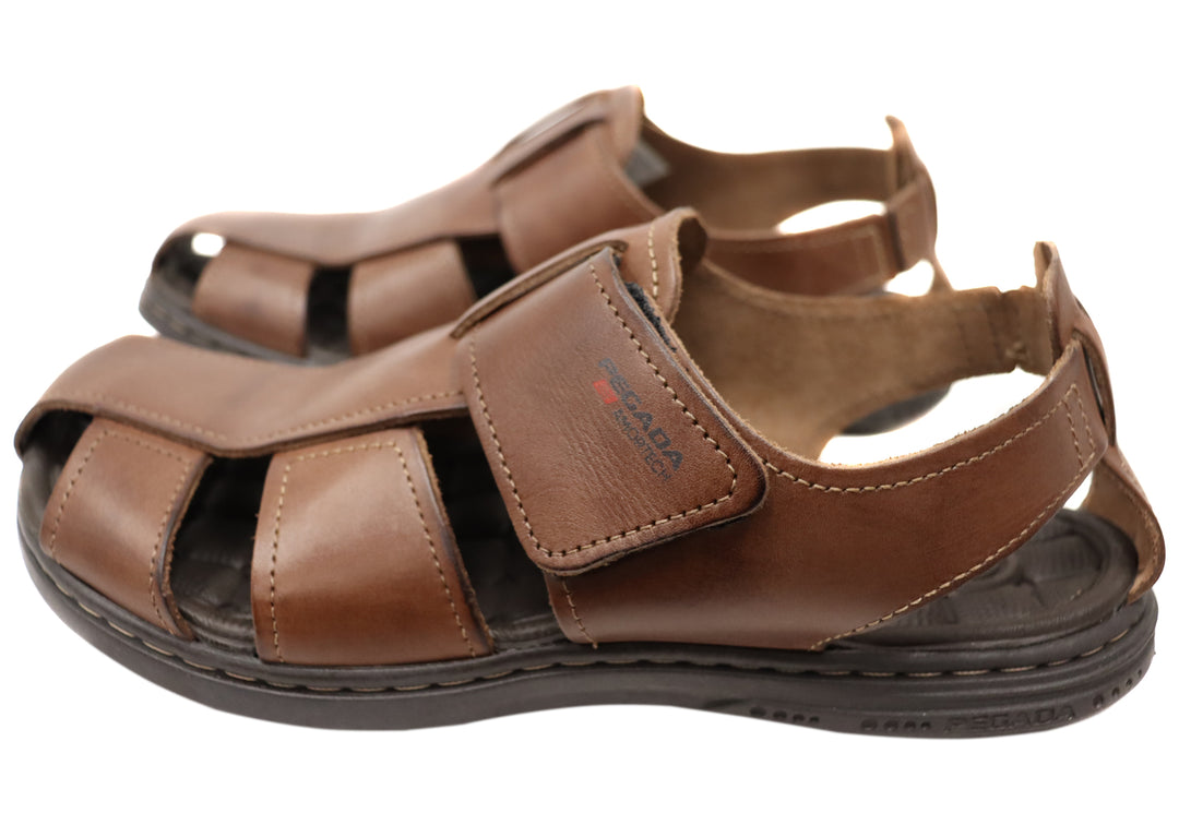 Pegada Kedge Mens Leather Comfortable Sandals – Brand House Direct