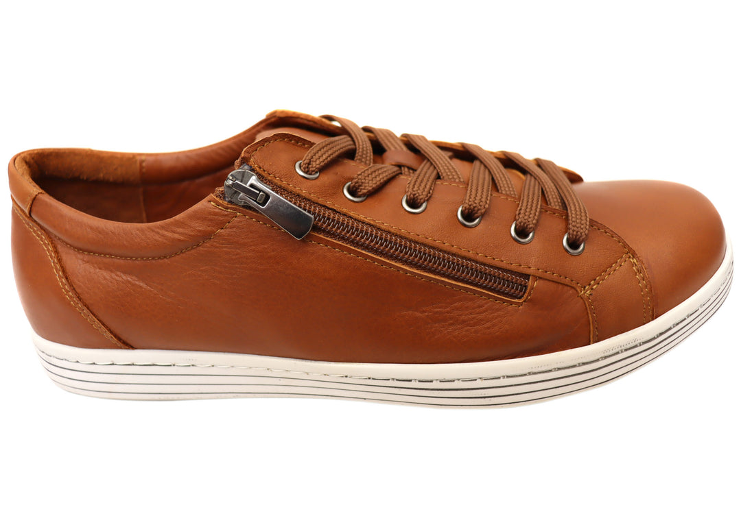 Cabello Comfort Unity Womens Leather Casual Shoes – Brand House Direct