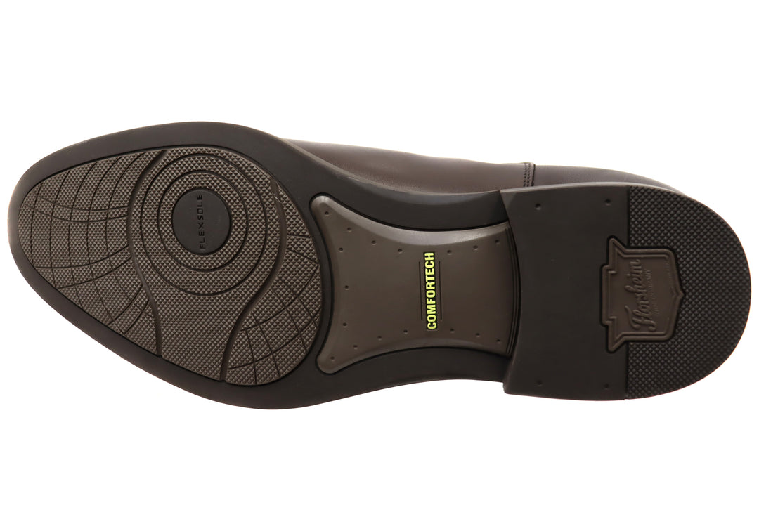 Florsheim Mens EEE Triple Wide Leather Ceduna Plain Toe Chelsea Boots ...