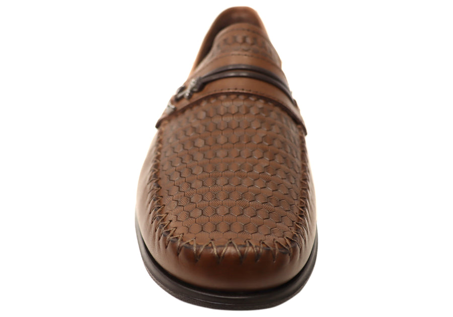 Pegada Casper Mens Leather Loafers Shoes – Brand House Direct