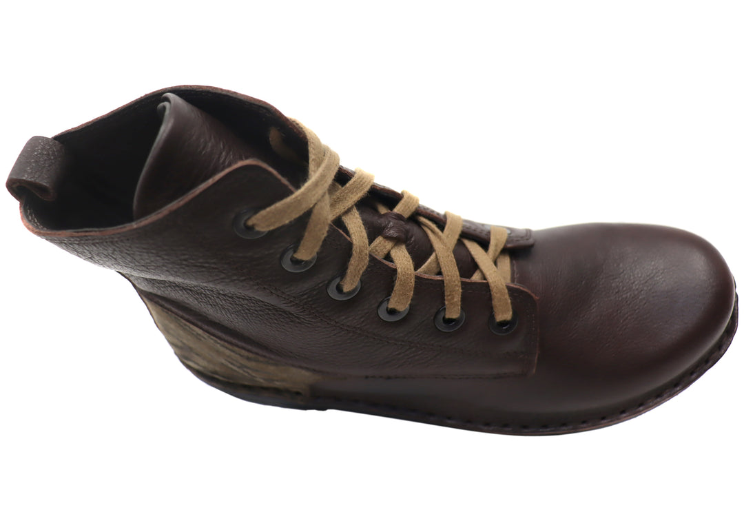 Naot Claudia Womens Leather Comfy Lace Up Boots – Brand House Direct