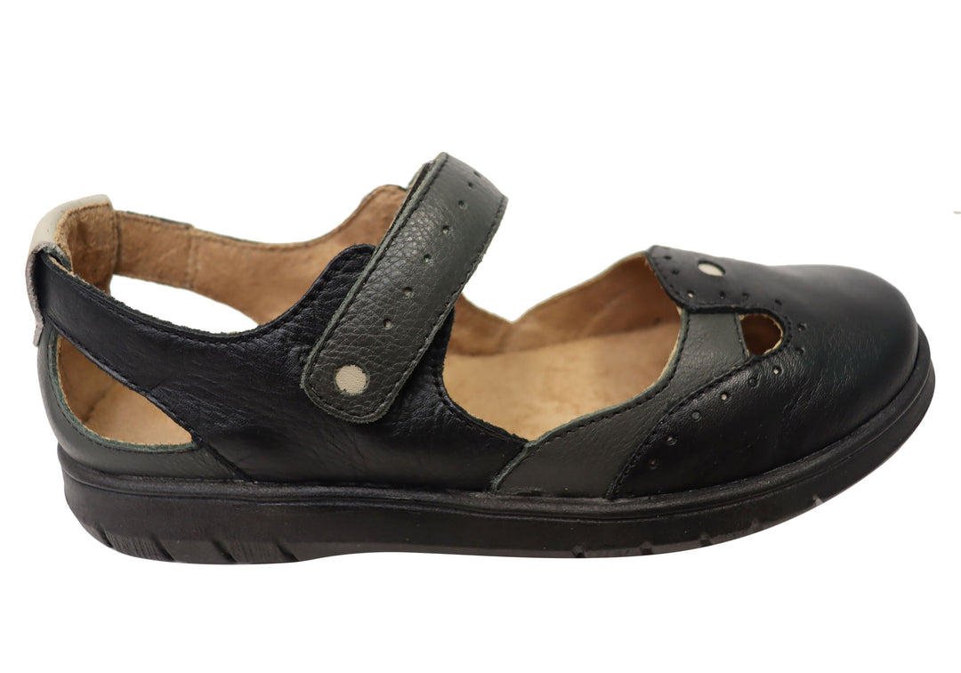 Balatore Mimosa Womens Mary Jane Leather Shoes – Brand House Direct