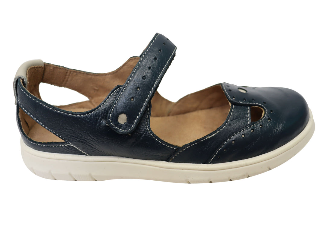 Balatore Mimosa Womens Mary Jane Leather Shoes – Brand House Direct