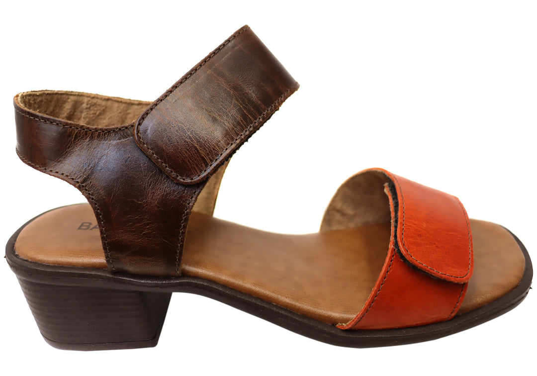 Balatore Sally Womens Leather Low Heel Sandals – Brand House Direct