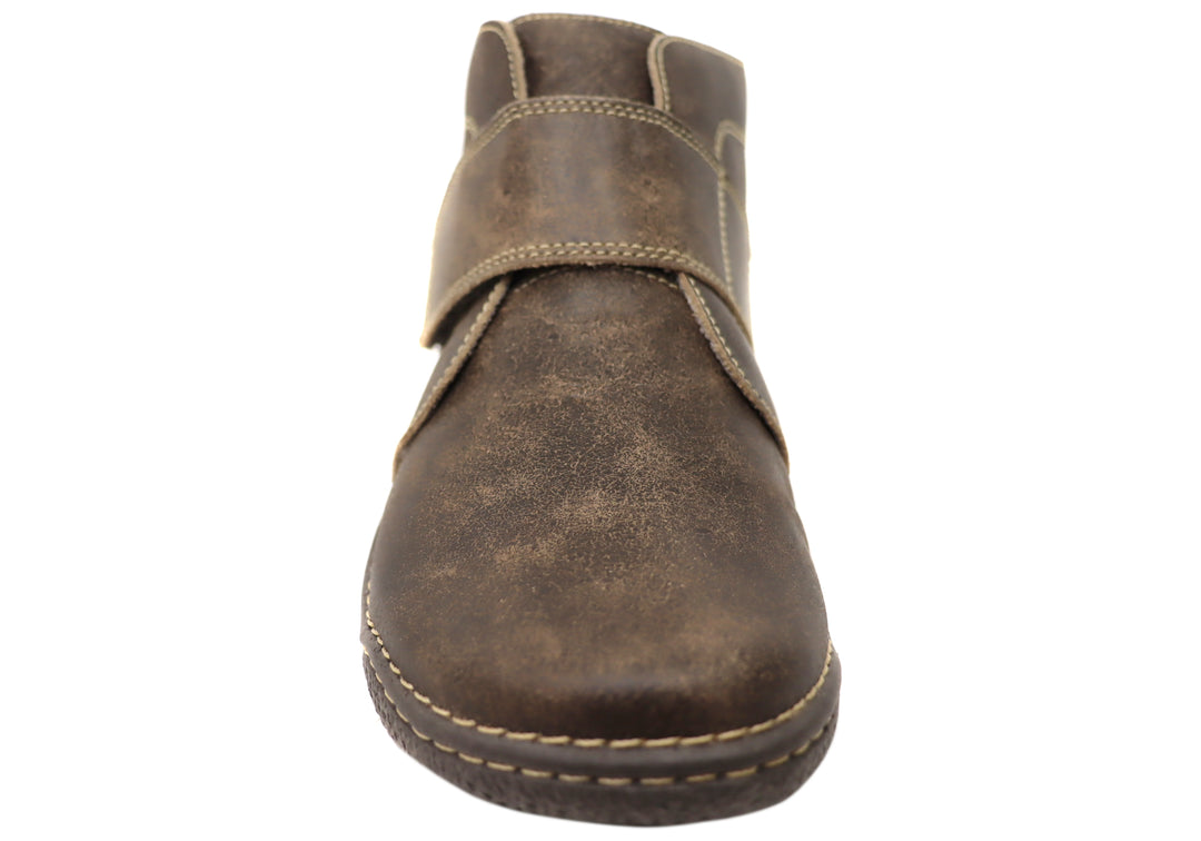 J Gean Zoey Womens Leather Ankle Boots – Brand House Direct