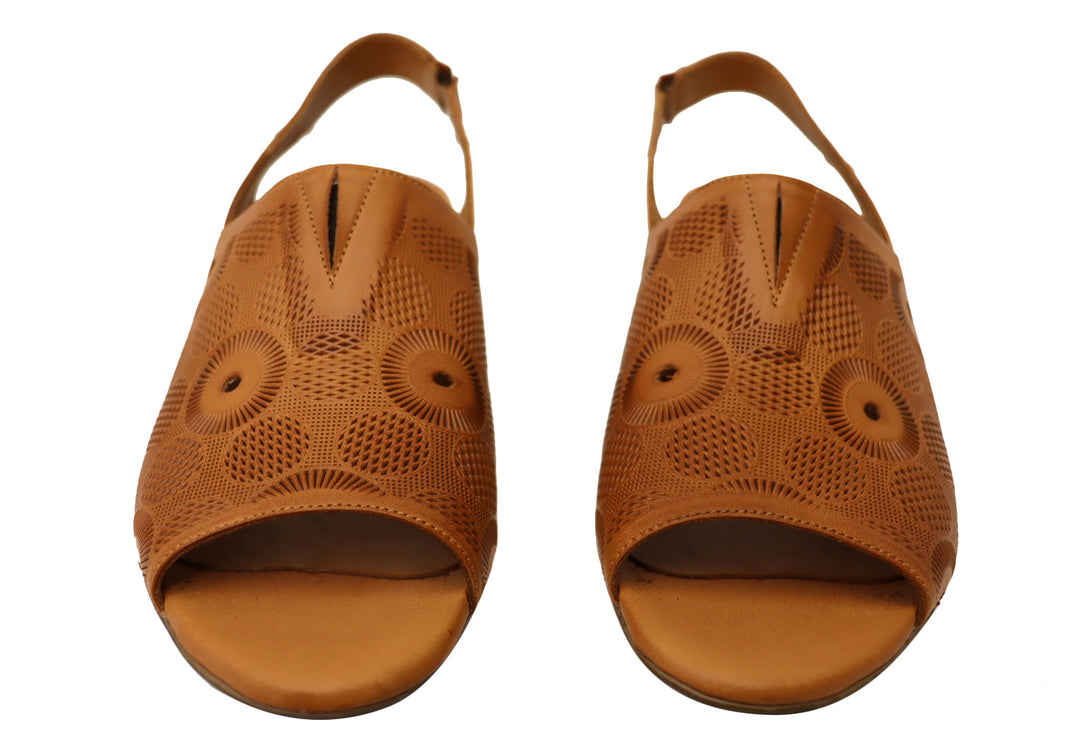 Orizonte Resley Womens Leather Wedge Sandals – Brand House Direct