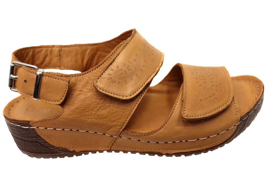 Orizonte Myorka Womens Leather Sandals – Brand House Direct