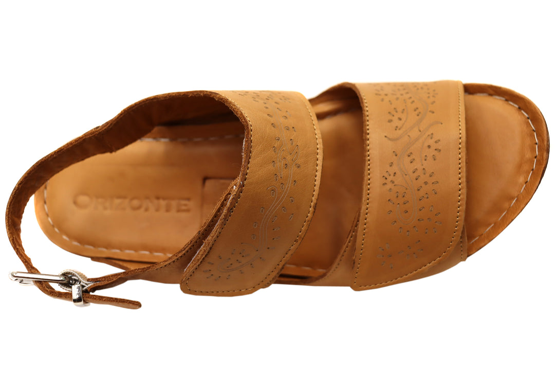 Orizonte Myorka Womens Leather Sandals – Brand House Direct