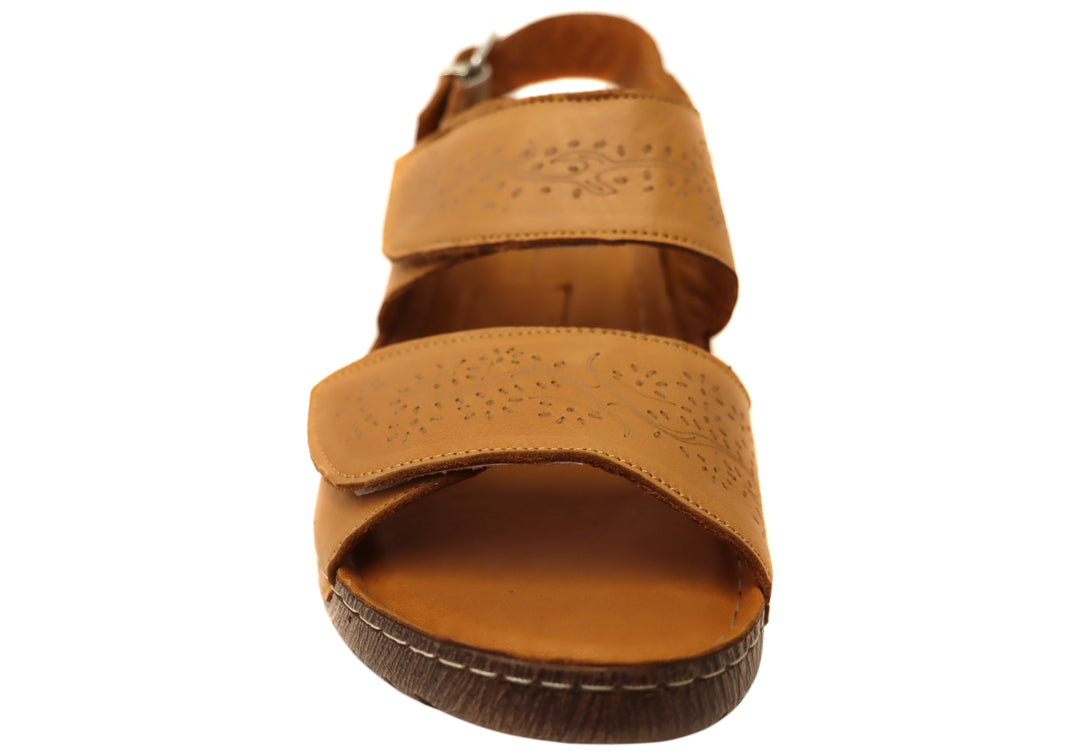 Orizonte Myorka Womens Leather Sandals – Brand House Direct