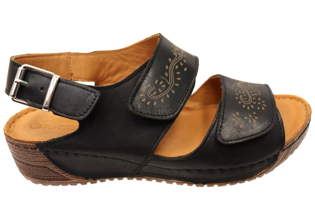 Orizonte Myorka Womens Leather Sandals – Brand House Direct