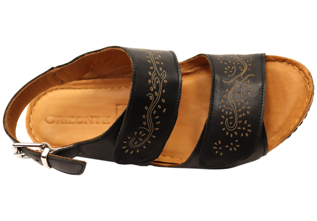 Orizonte Myorka Womens Leather Sandals – Brand House Direct