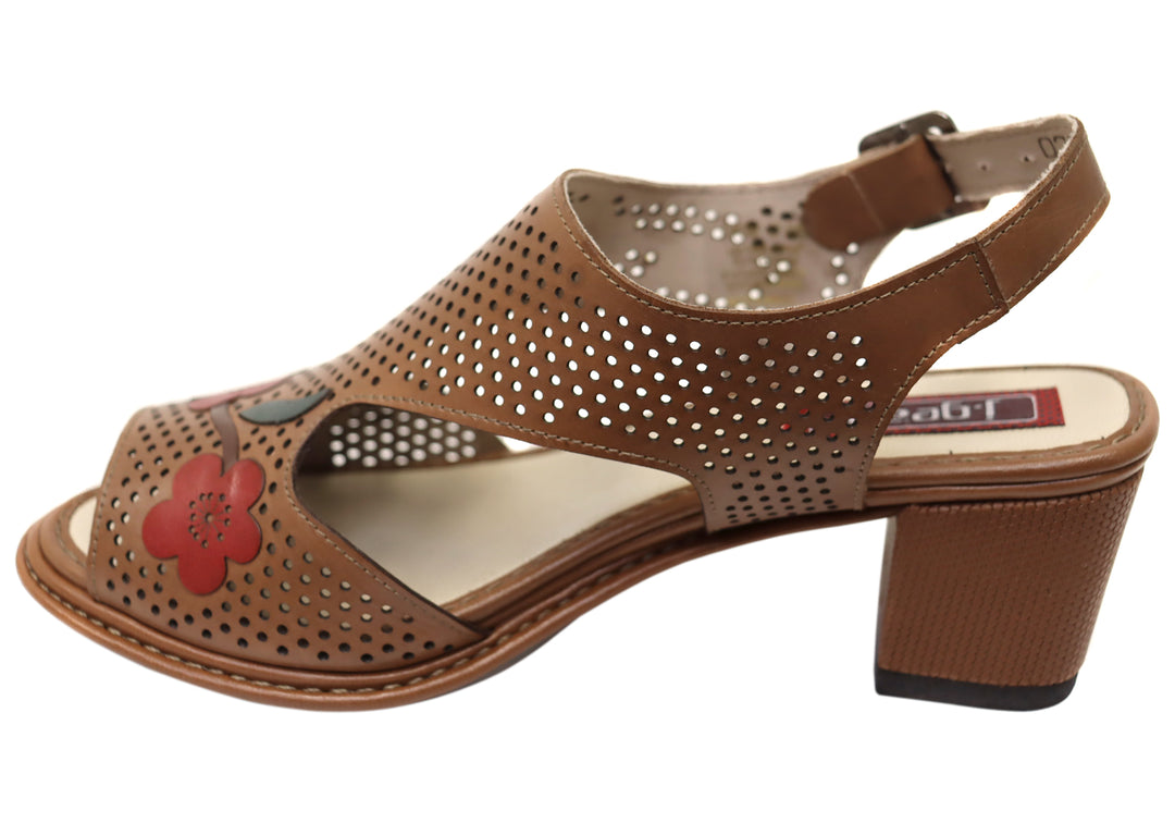 J Gean Simone Womens Leather Heels Sandals – Brand House Direct