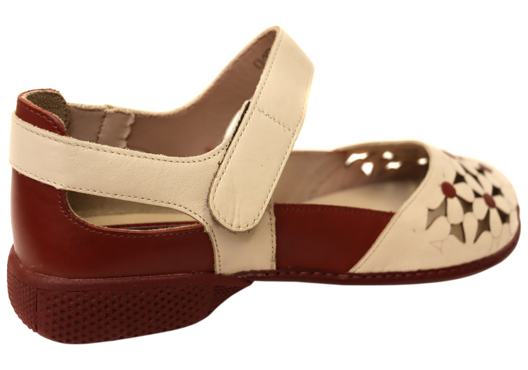 J Gean Tulip Womens Leather Mary Jane Shoes – Brand House Direct