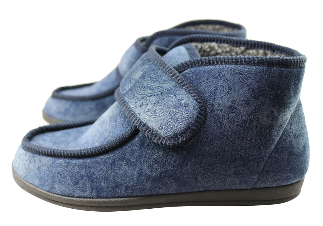 Homyped Mens Archie Extra Extra Wide Slippers – Brand House Direct