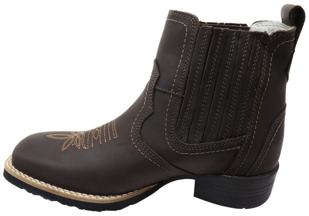 D Milton Ace Mens Western Cowboy Chelsea Boots – Brand House Direct