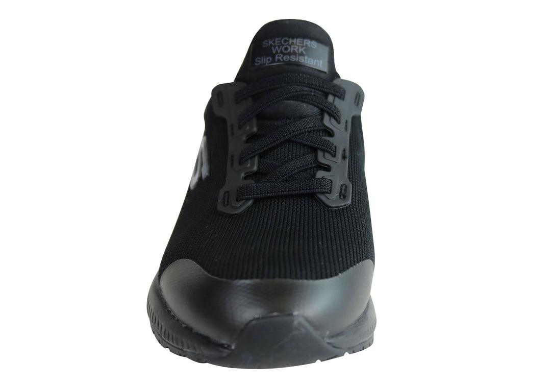 Skechers Womens Squad Slip Resistant Comfort Memory Foam Work Shoes ...